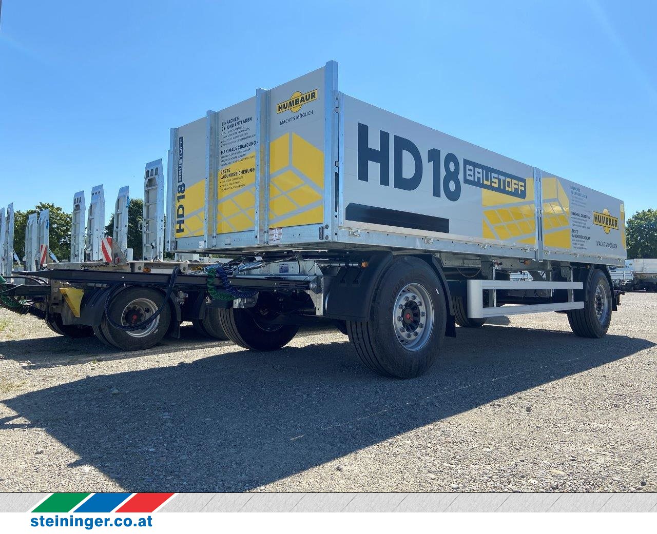 Baustoff LKW Anhänger HD 18 | Anhänger Steininger