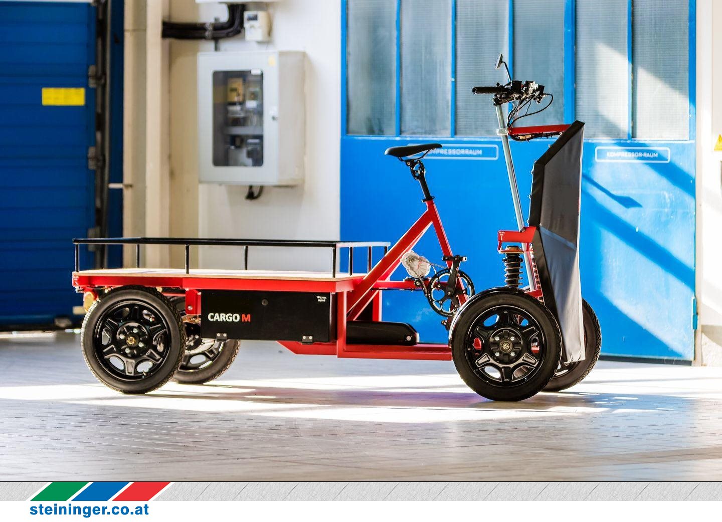 Elektro-Lastenrad Alba Pritsche Geländer | Elektro-Lastenfahrräder by ...