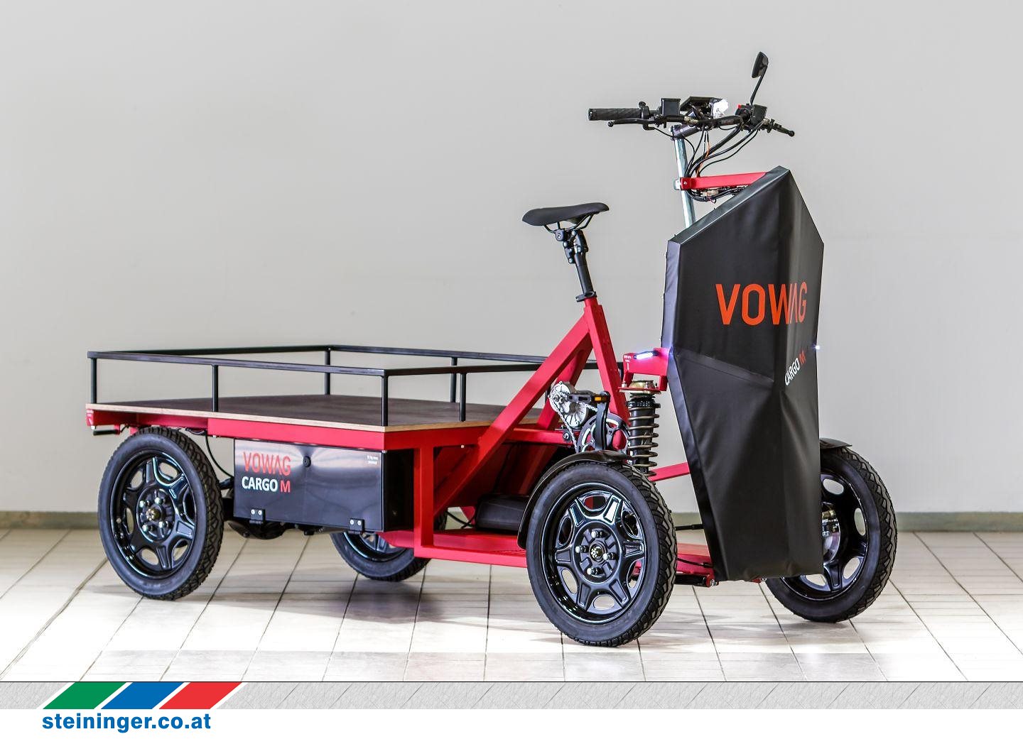 Elektro-Lastenrad Alba Pritsche Geländer | Elektro-Lastenfahrräder by ...