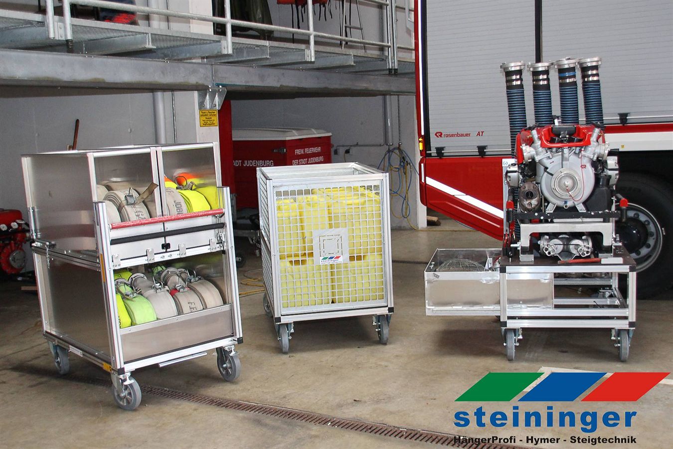 2014-09-10: Auslieferung 7 Stk. Feuerwehr Rollcontainer | Steininger ...