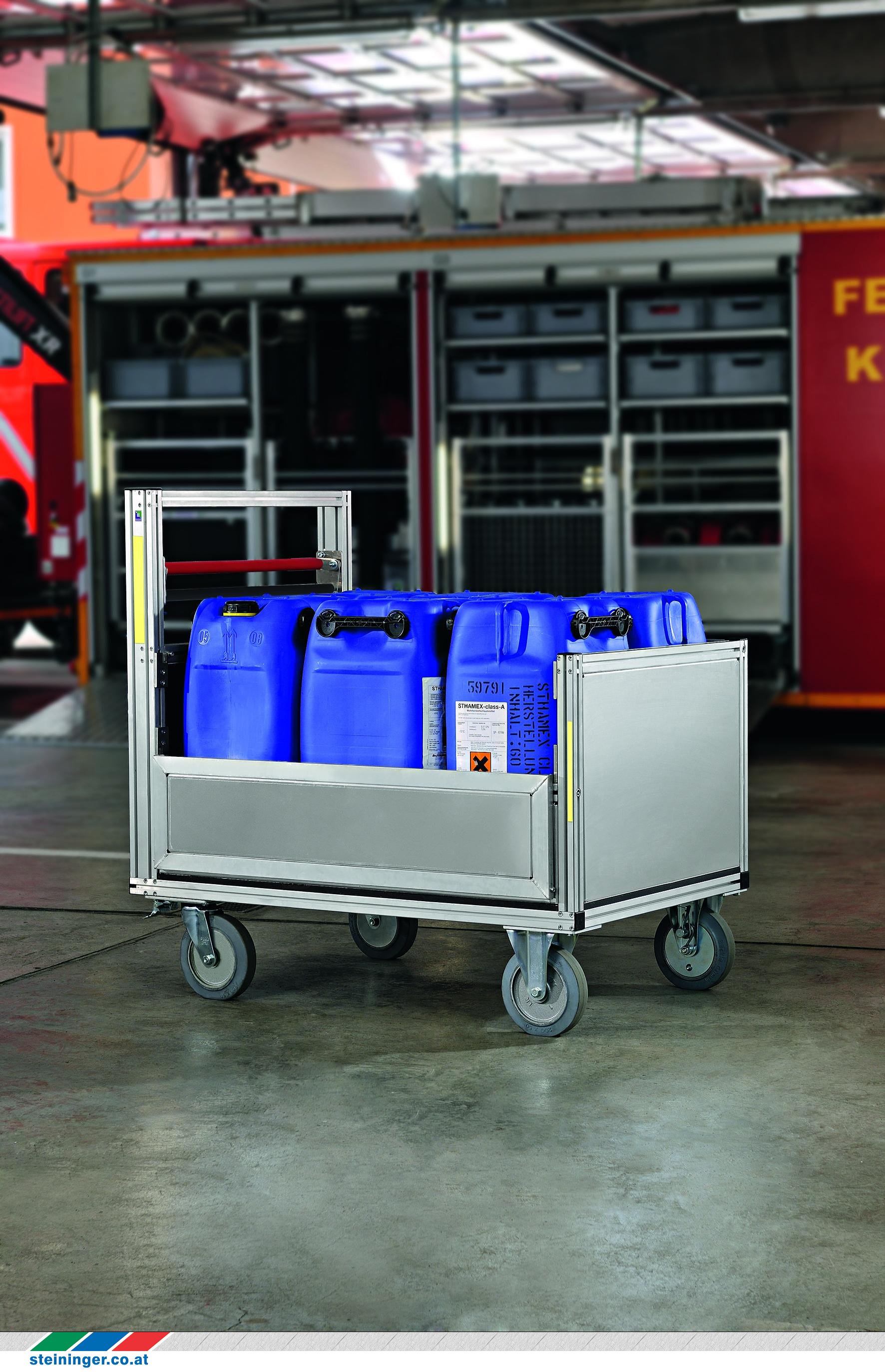 Universal-Rollcontainer mit Aluminiumbox Standard | Feuerwehrtechnik ...