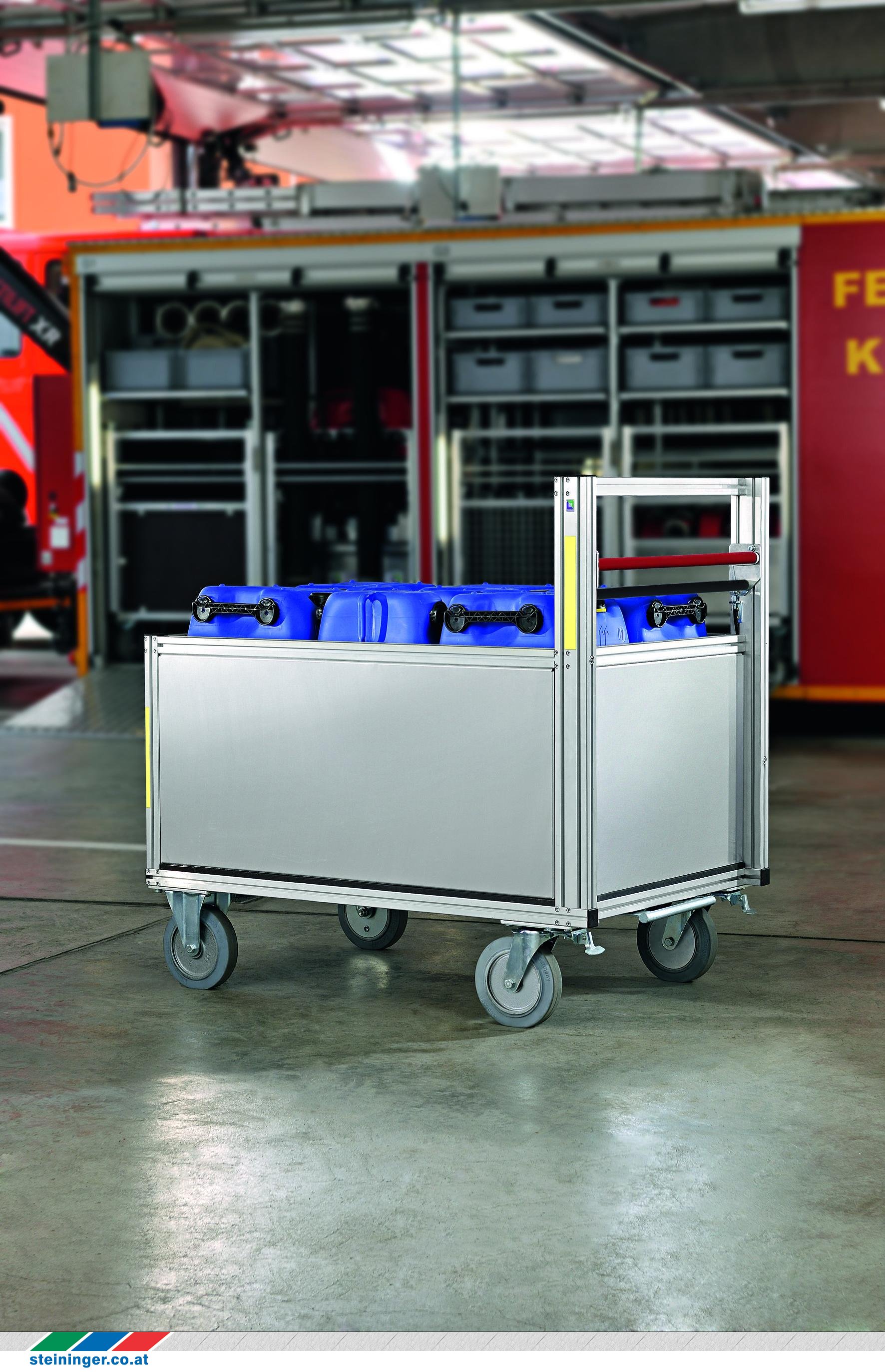 Universal-Rollcontainer mit Aluminiumbox Standard | Feuerwehrtechnik ...