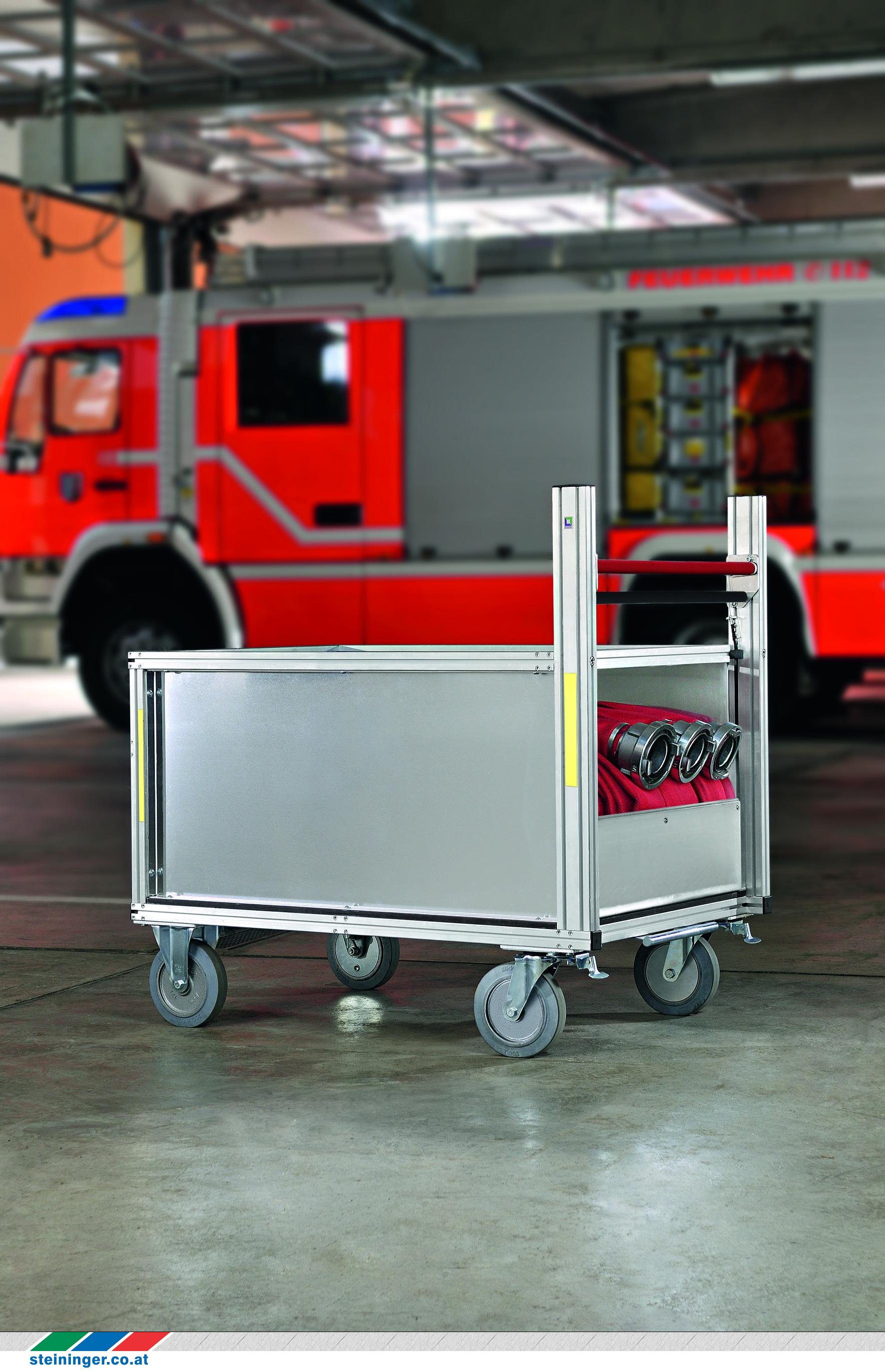 Rollcontainer für Schlauch, gerollt 120010 | Feuerwehrtechnik Steininger